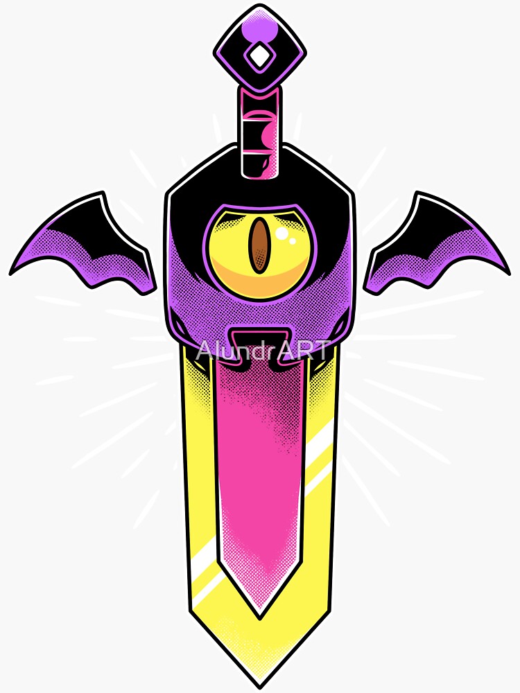 "Possessed Sword" Sticker for Sale by AlundrART | Redbubble
