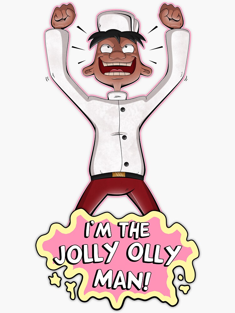 "The Jolly Olly Man" Sticker for Sale by MacTonight | Redbubble