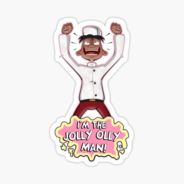 "The Jolly Olly Man" Sticker for Sale by MacTonight | Redbubble