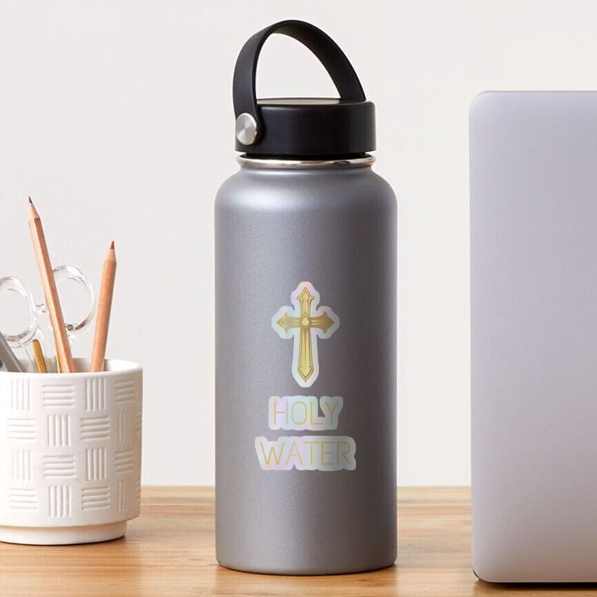 "Holy water" Sticker for Sale by Richardthings | Redbubble