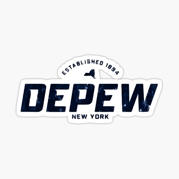 "Depew New York NY Vintage Athletic Navy Sports Logo" Sticker for Sale ...