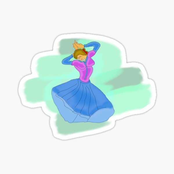 "The Dancing Women Hand Drawn Art" Sticker for Sale by RoyalArt111 ...