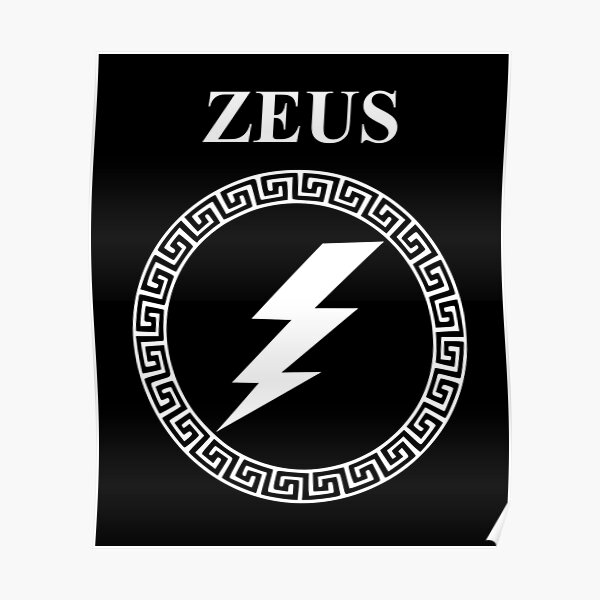 "Zeus Ancient Greek God" Poster for Sale by WarlordApparel | Redbubble