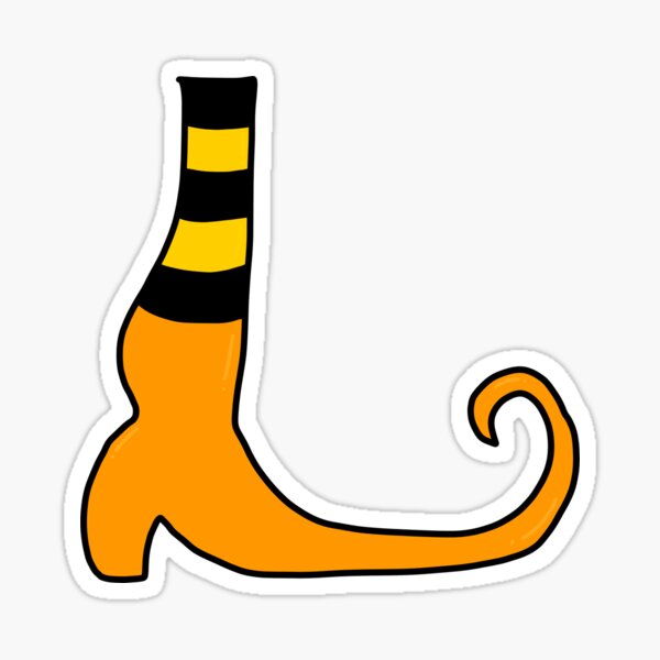 "Spooky witch foot shoe new 2021 Halloween design " Sticker for Sale by ...