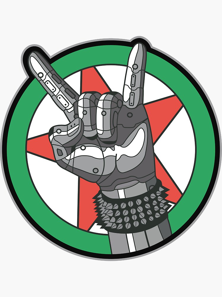 "Silverhand Emblem" Sticker for Sale by FatsoLlamas2 | Redbubble