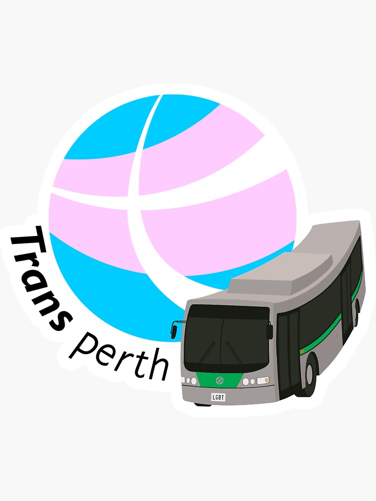 "Trans Perth" Sticker for Sale by toasterlock | Redbubble