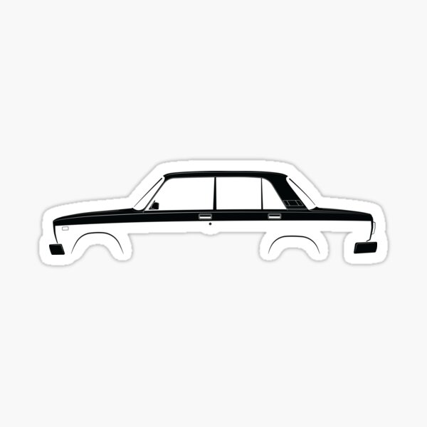 "Lada Riva Silhouette" Sticker for Sale by in-transit | Redbubble