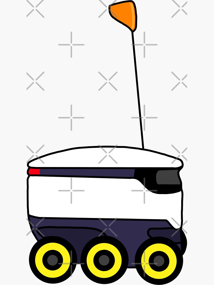 "Starship Robot" Sticker for Sale by Delaneysdesigns | Redbubble