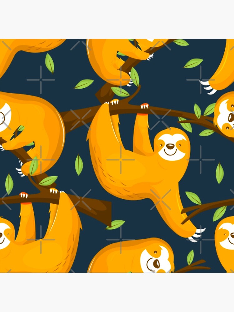 "Cool looking design of sloths" Poster by Alshoalla | Redbubble