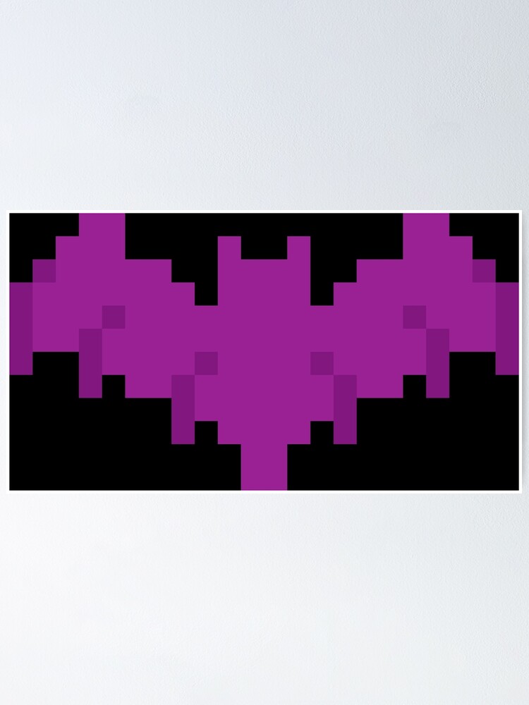 "Pixel Art Scary Halloween Bat" Poster for Sale by TakoyakiTech | Redbubble