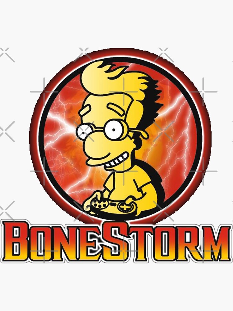 "Bonestorm Player" Sticker for Sale by Adam-Draga | Redbubble