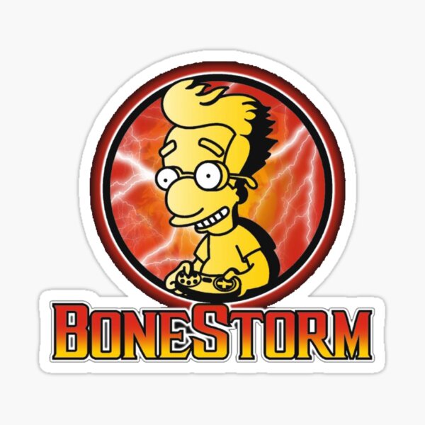"Bonestorm Player" Sticker for Sale by Adam-Draga | Redbubble