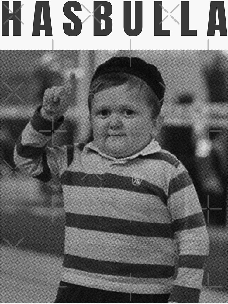 Sticker « Hasbulla Magomedov Small Meme Fighter », par Aisavart | Redbubble