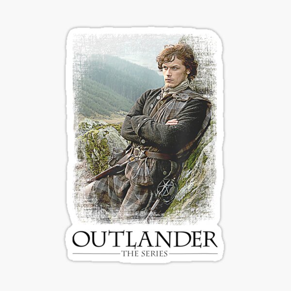 "Outlander Jamie with Series Logo" Sticker for Sale by KellyProGifts ...