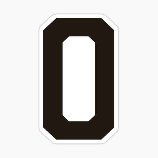 "0 Number" Sticker for Sale by AEGMEDIA | Redbubble