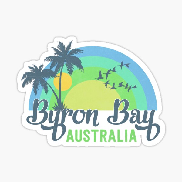 "Byron Bay Australia" Sticker for Sale by Madhoun-Shop | Redbubble
