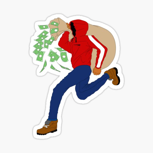 "Thief" Sticker for Sale by Pixel-X | Redbubble
