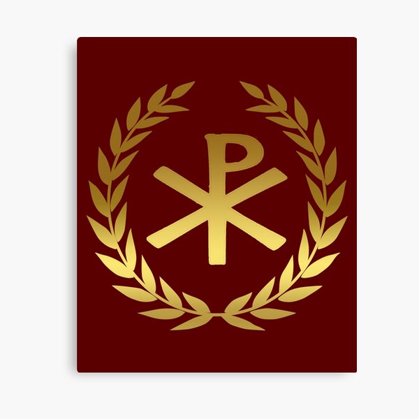"Roman Empire Chi Rho" Canvas Print for Sale by WarlordApparel | Redbubble