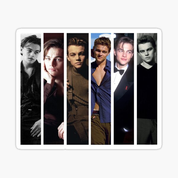 "Leonardo Dicaprio Collage" Sticker for Sale by Athira-A | Redbubble