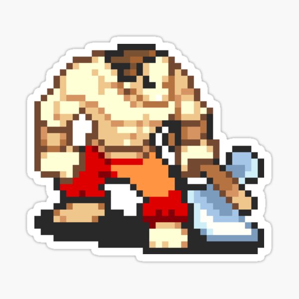 "Brigand Fighting Sprite" Sticker for Sale by SpriteGuy95 | Redbubble