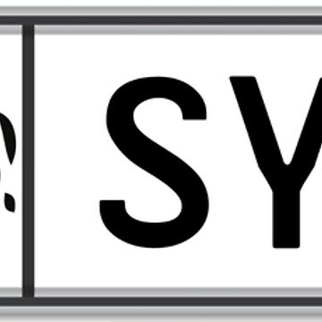 "Syria car registration plate" Sticker for Sale by HAKVS | Redbubble