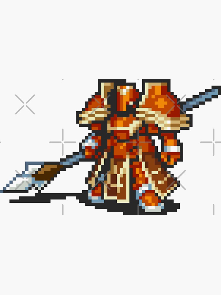 "General Fighting Sprite" Sticker for Sale by SpriteGuy95 | Redbubble