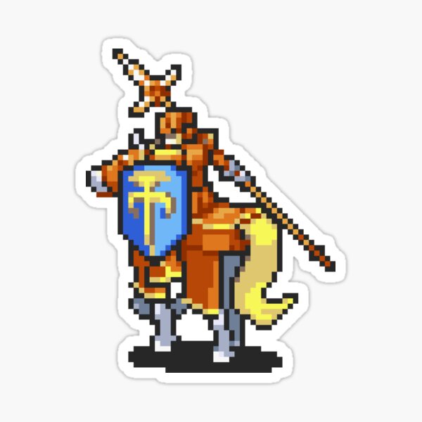 "Paladin Fighting Sprite" Sticker by SpriteGuy95 | Redbubble
