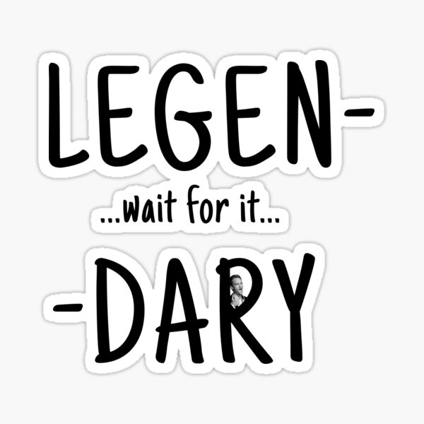 "LegenDary" Sticker for Sale by darkdreamer- | Redbubble