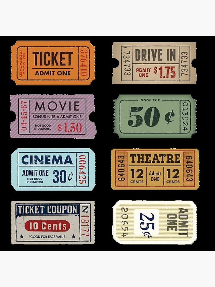 "Ticket art" Poster for Sale by WiziShop | Redbubble
