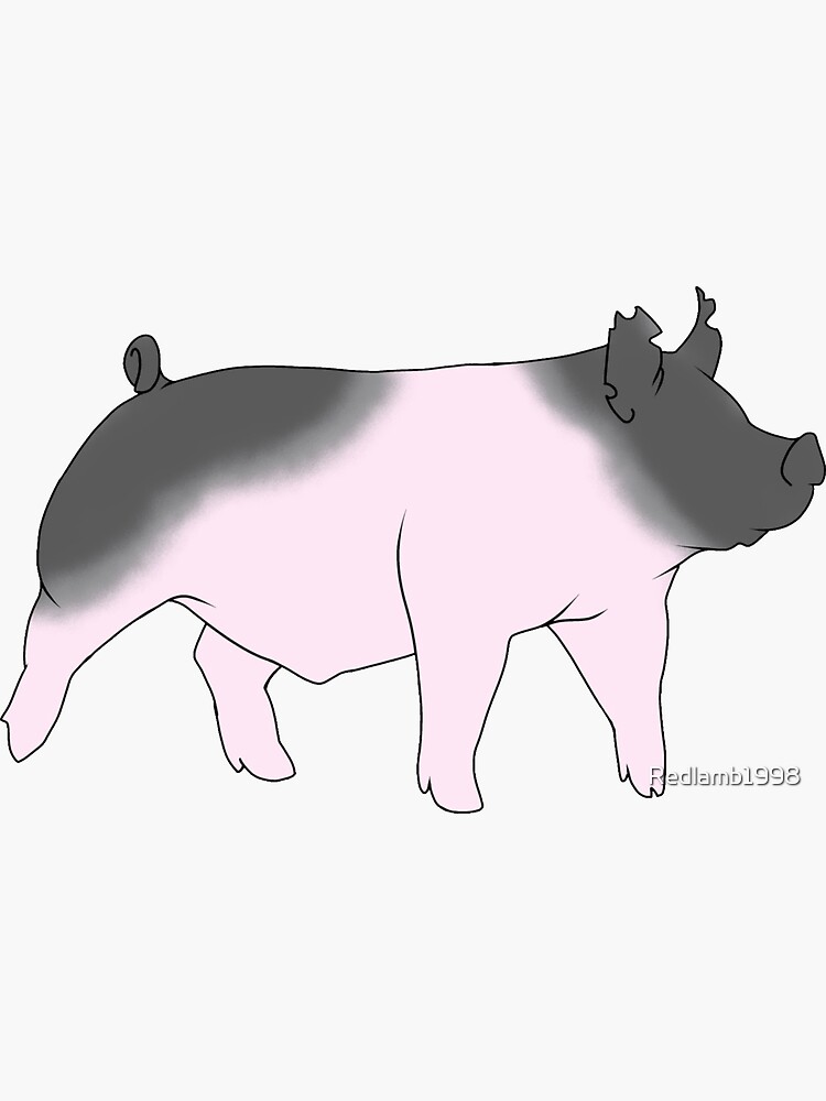 "Classic Hog " Sticker for Sale by Redlamb1998 | Redbubble