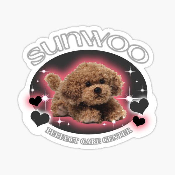 "Sunwoo Poodle Graphic Tee ☆ " Sticker for Sale by theboredmochi ...