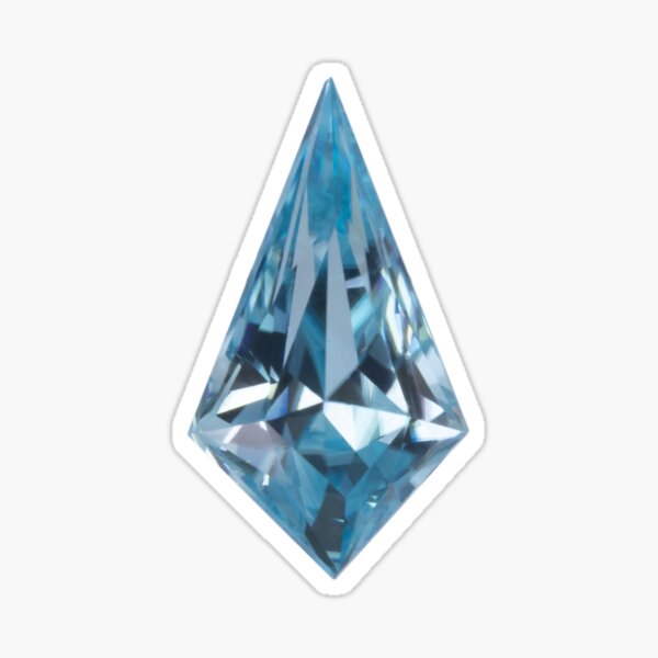 "light blue zircon no. 1 | Photo" Sticker for Sale by QueenofCarbon ...