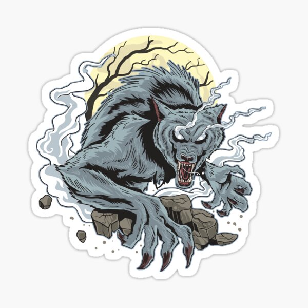 "WereWolf" Sticker for Sale by WildStyles868 | Redbubble