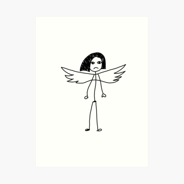 "Lucifer’s drawing of Rory" Art Print by TheDevilsArt | Redbubble