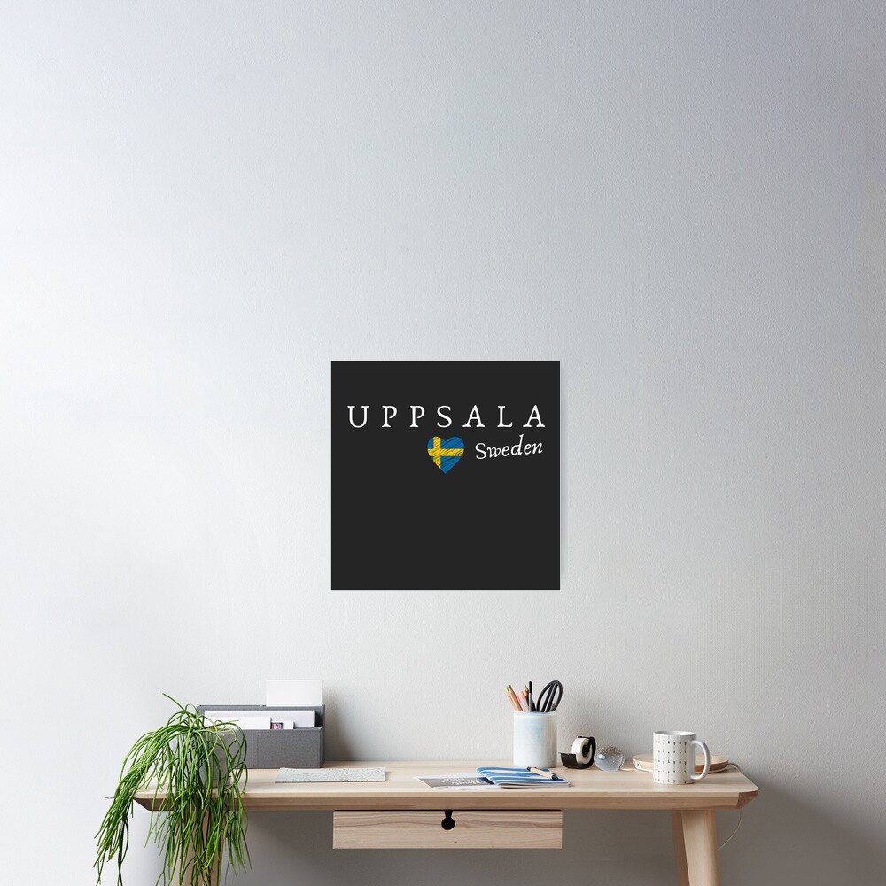 "Uppsala flag Sweden" Poster for Sale by eka123 | Redbubble