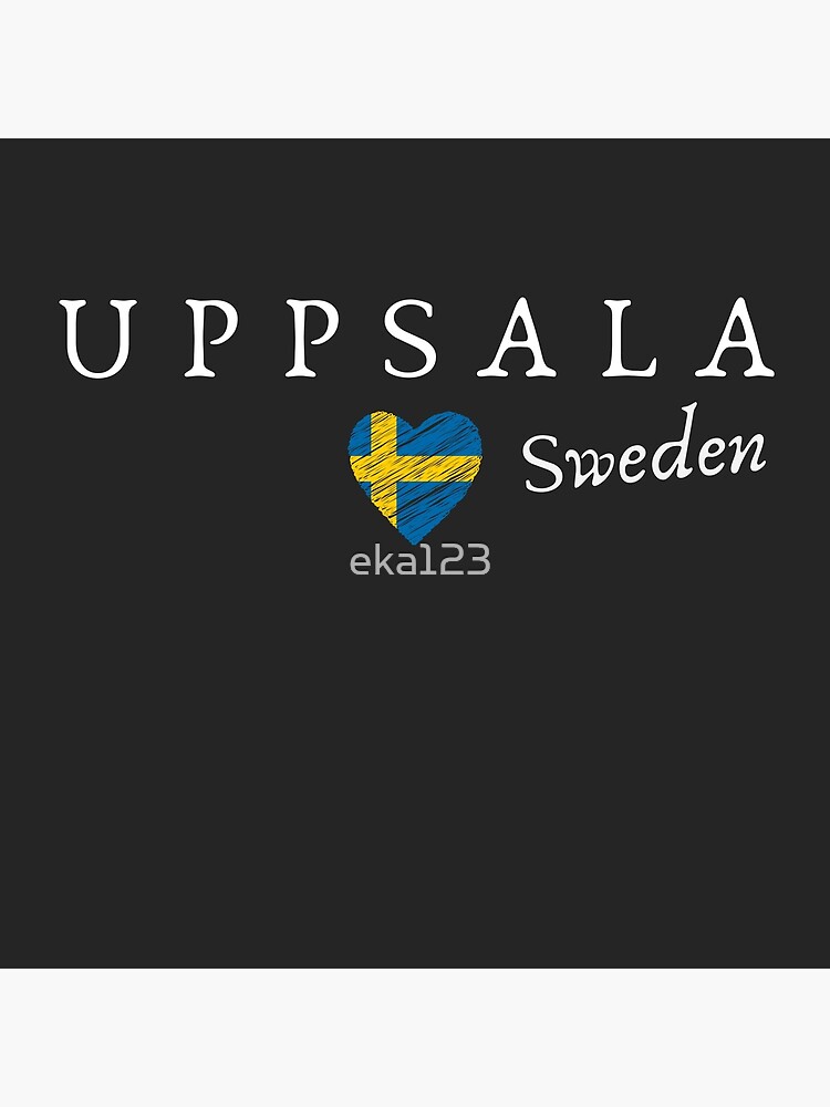"Uppsala flag Sweden" Poster for Sale by eka123 | Redbubble