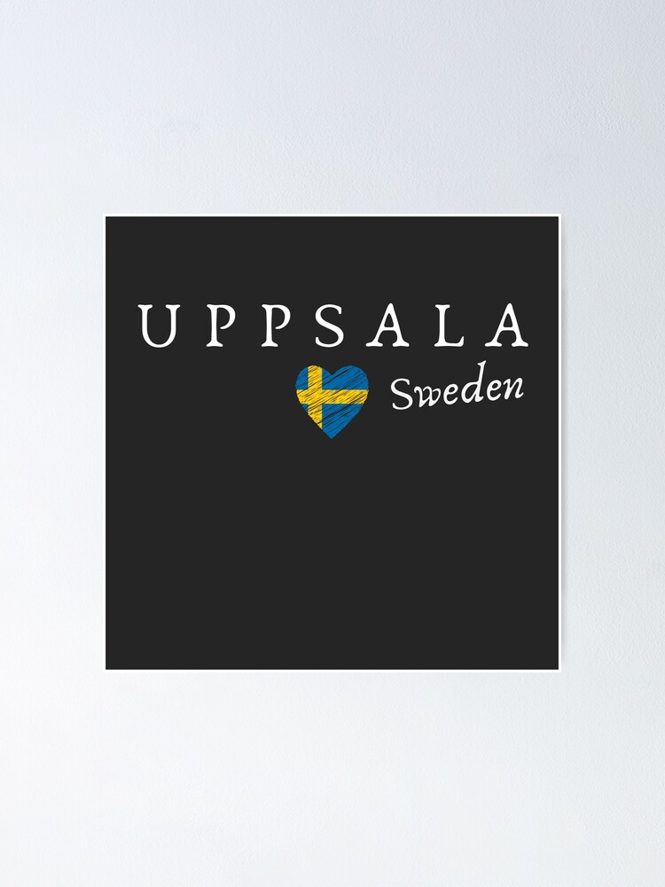 "Uppsala flag Sweden" Poster for Sale by eka123 | Redbubble