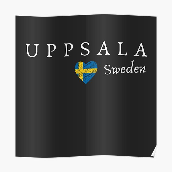 "Uppsala flag Sweden" Poster for Sale by eka123 | Redbubble