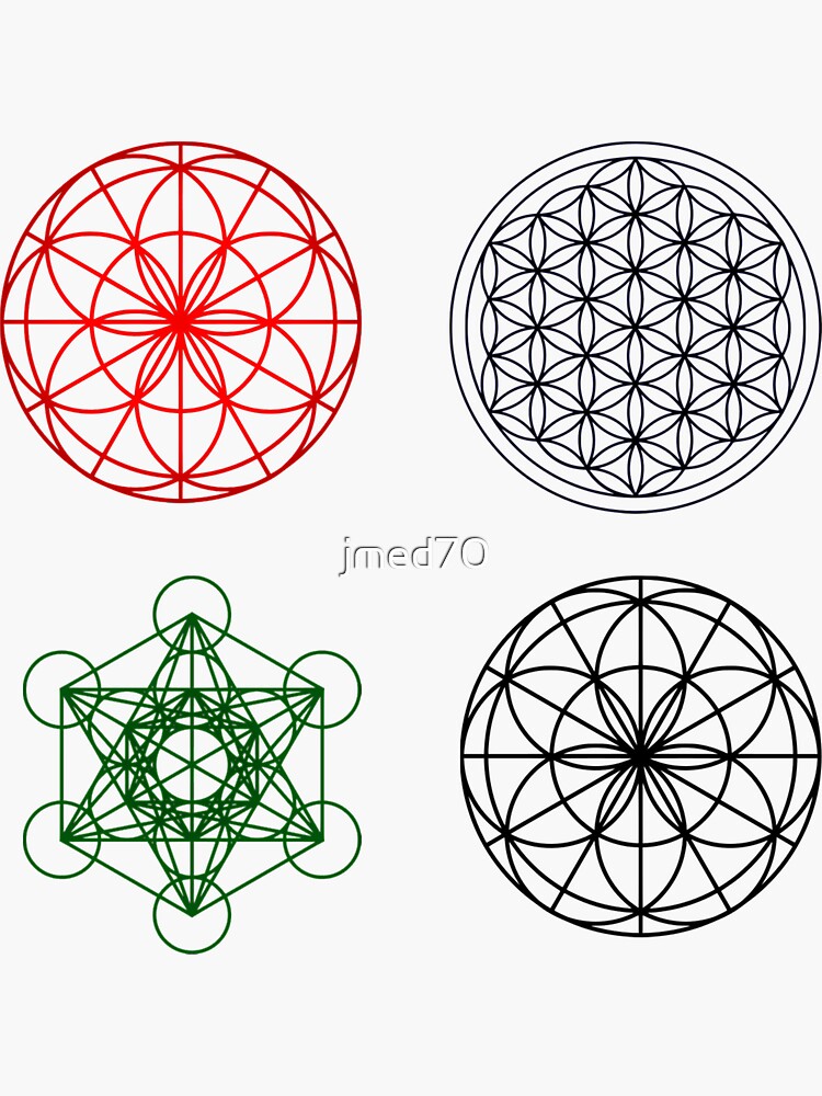 "SACRED GEOMETRY STICKER PACK" Sticker for Sale by jmed70 | Redbubble