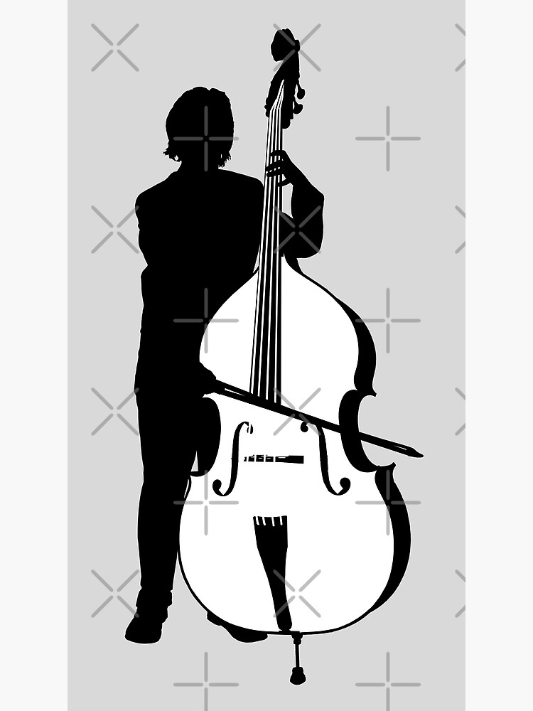 "String Bass Musician" Poster for Sale by Vistascribe | Redbubble