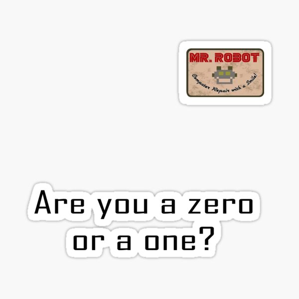 "Mr robot" Sticker by aahma16 | Redbubble