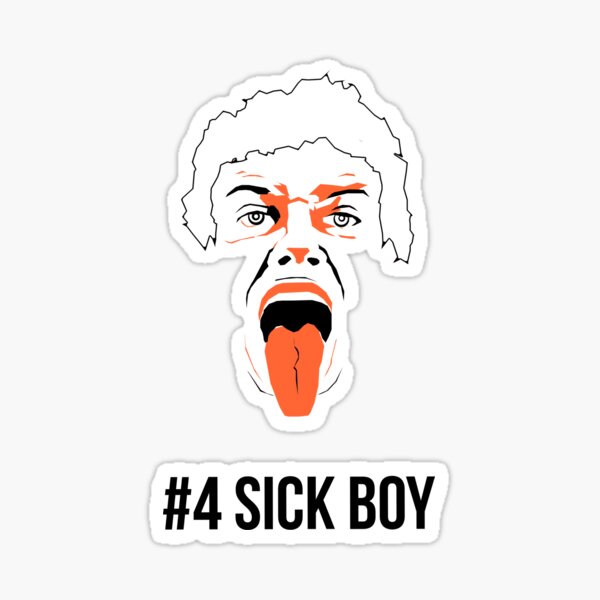 "Trainspotting - Sick Boy" Sticker for Sale by LadyLarousse | Redbubble