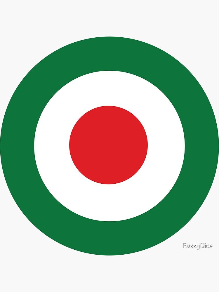 "Italian mod target" Sticker for Sale by FuzzyDice | Redbubble