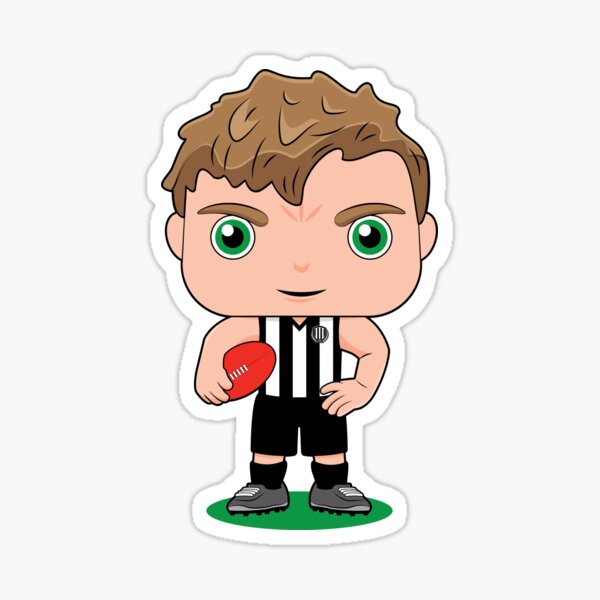 "Cute Collingwood Magpies Football Mascot" Sticker for Sale by ...