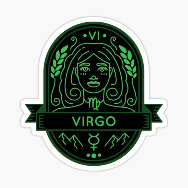 "Virgo Earth Element" Sticker for Sale by Ayyax | Redbubble