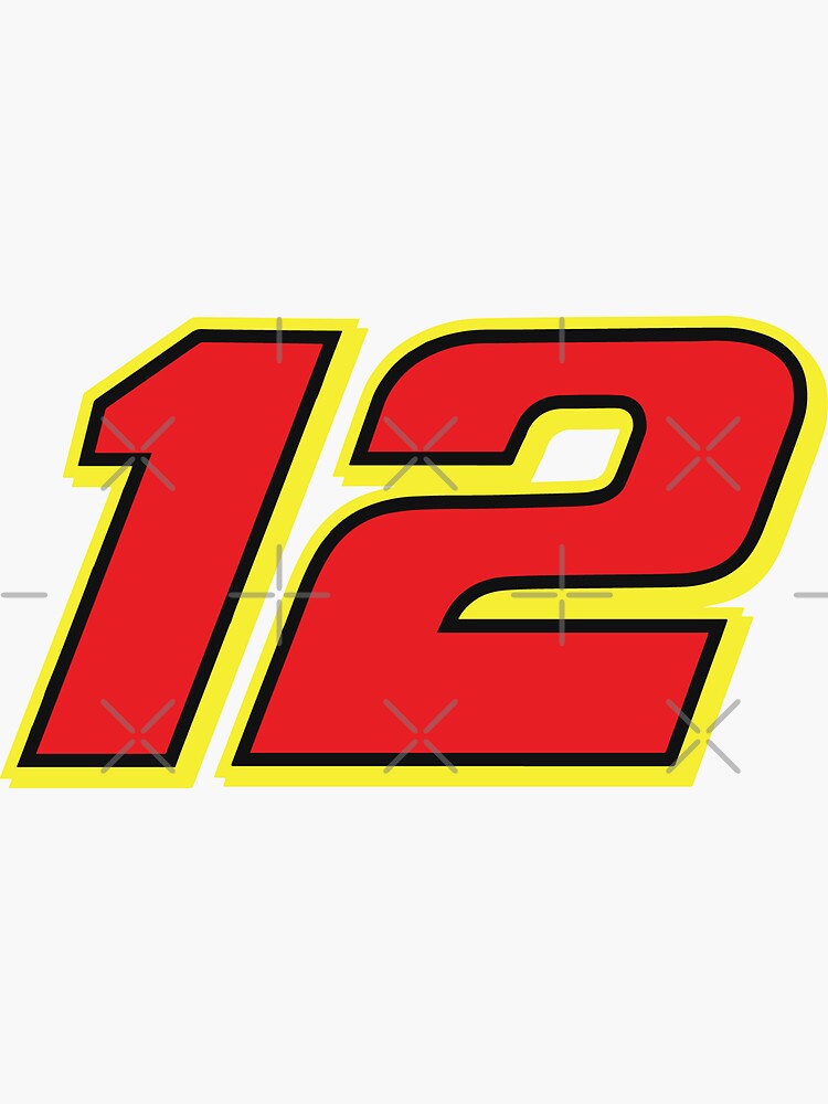 "#12 Ryan Blaney" Sticker for Sale by Jayiscool71 | Redbubble