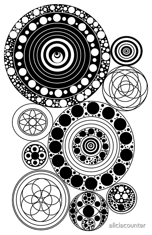 "Zentangle inspired Circle Design" by aliciacounter | Redbubble