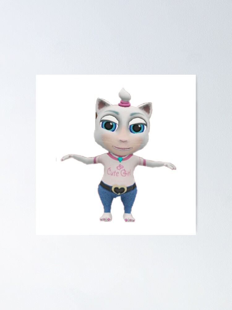 "Talking Angela" Poster by savrh | Redbubble