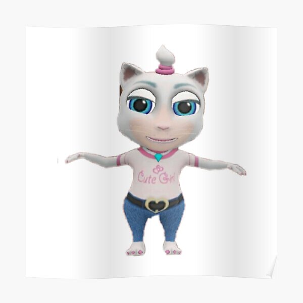 "Talking Angela" Poster by savrh | Redbubble
