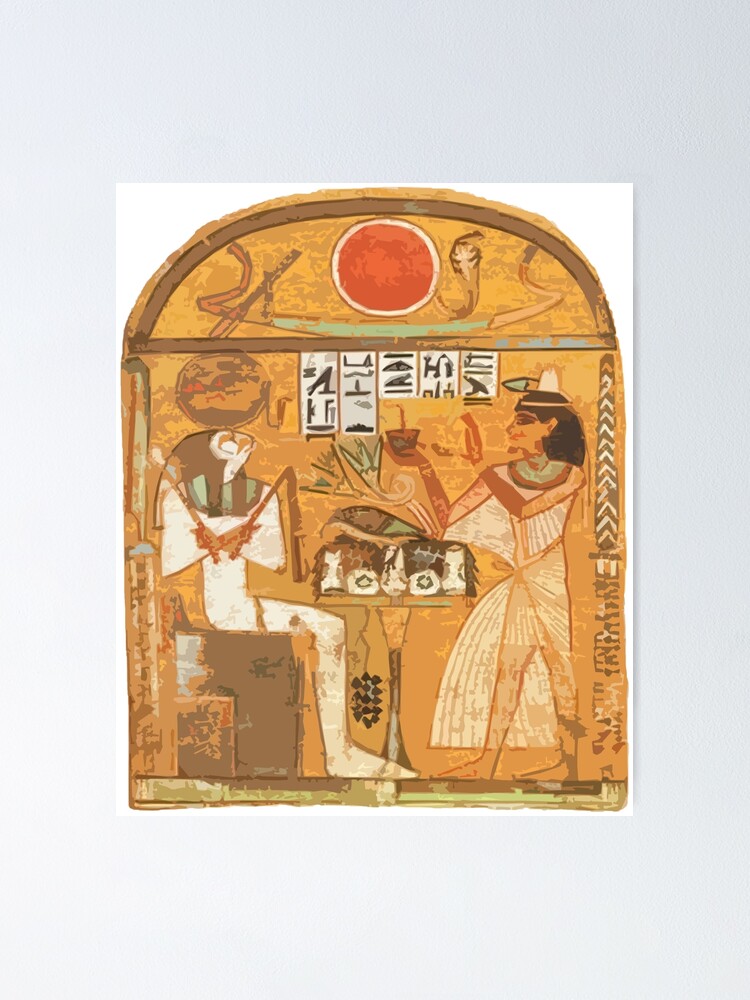 "Stela of Aafenmut-Ancient Egypt" Poster for Sale by ReemBadawy | Redbubble